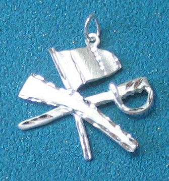 Sterling Silver Colorguard Charms – Just-A-Note.com